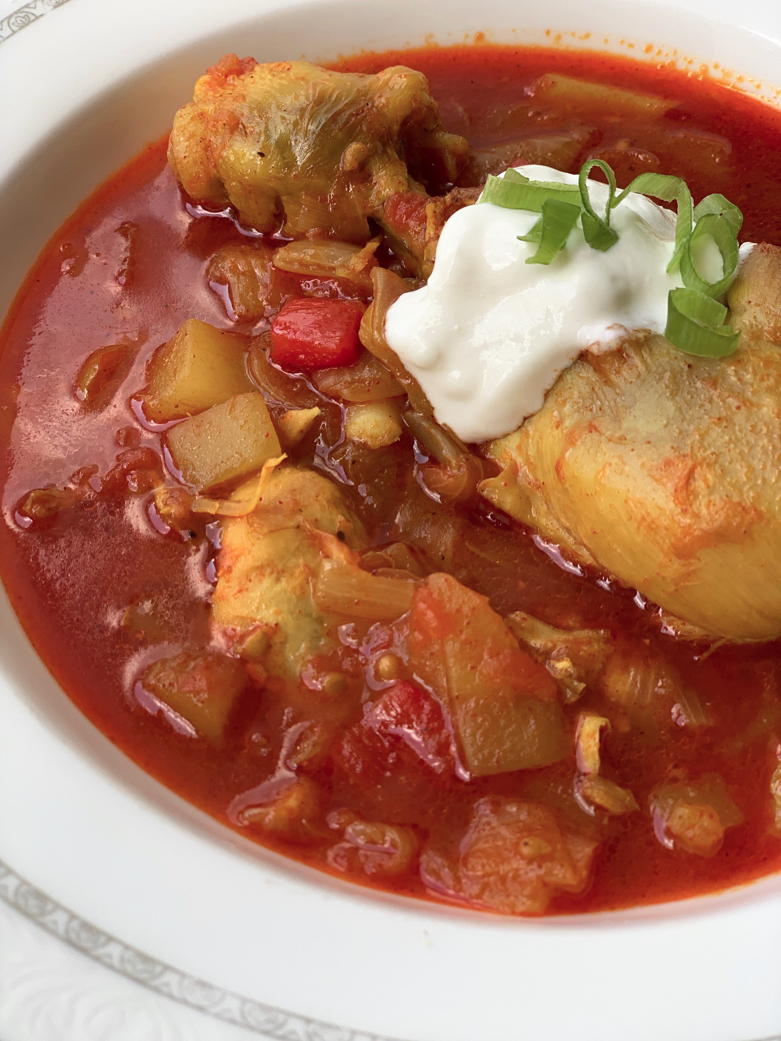 Satarash with chicken - Family On Keto